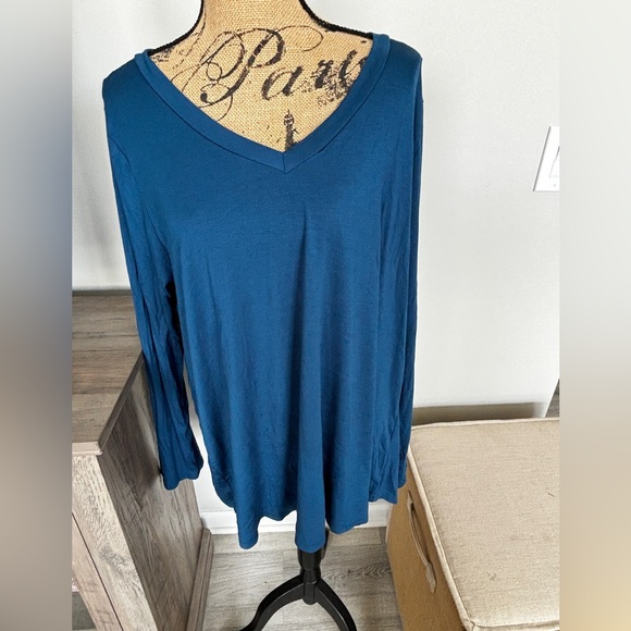 mts | Tops | Mts Royal Blue Long Sleeve Tshirt Size 2x | Poshmark